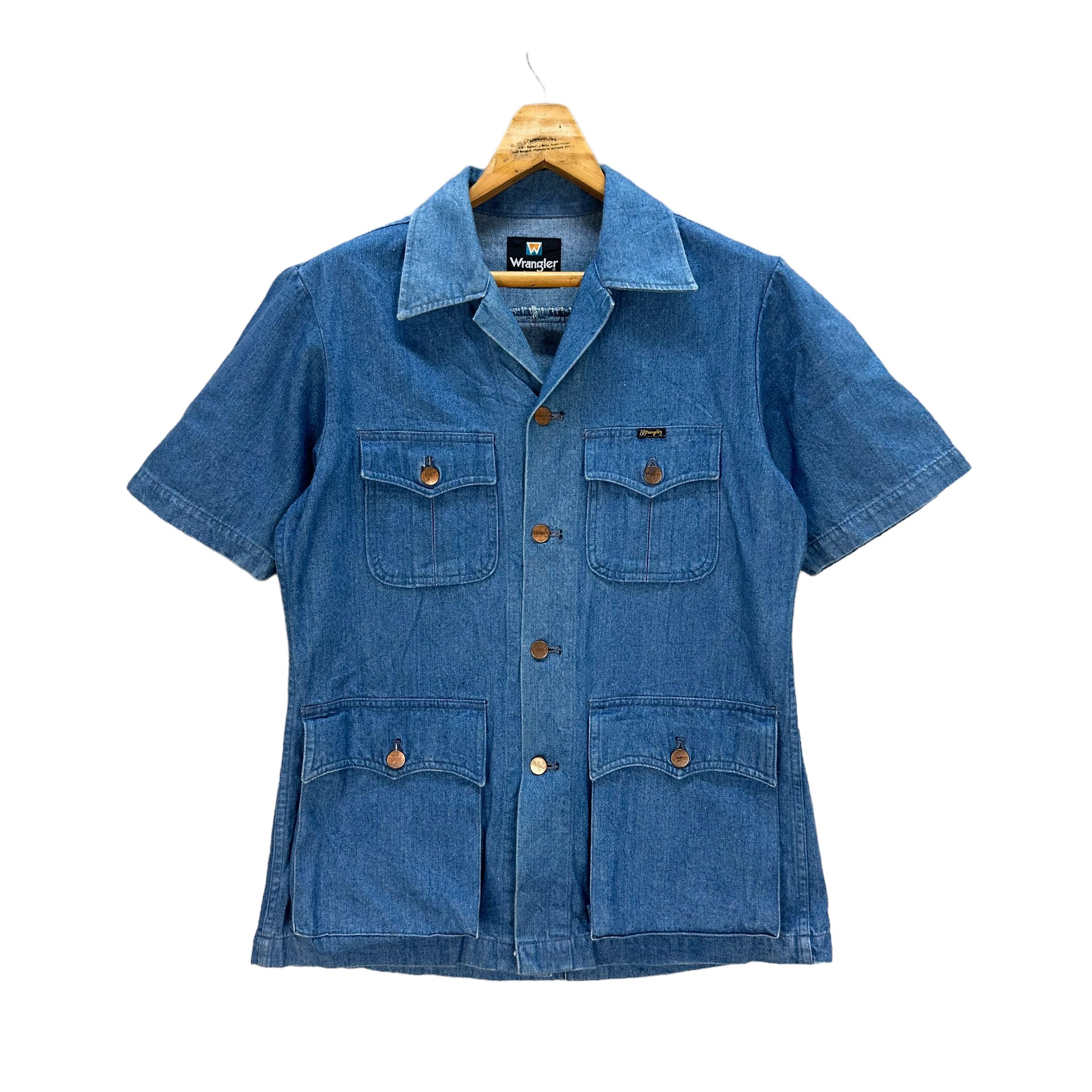 Vintage WRANGLER SOFT DENIM CHORE JACKET #8051-198 | Grailed