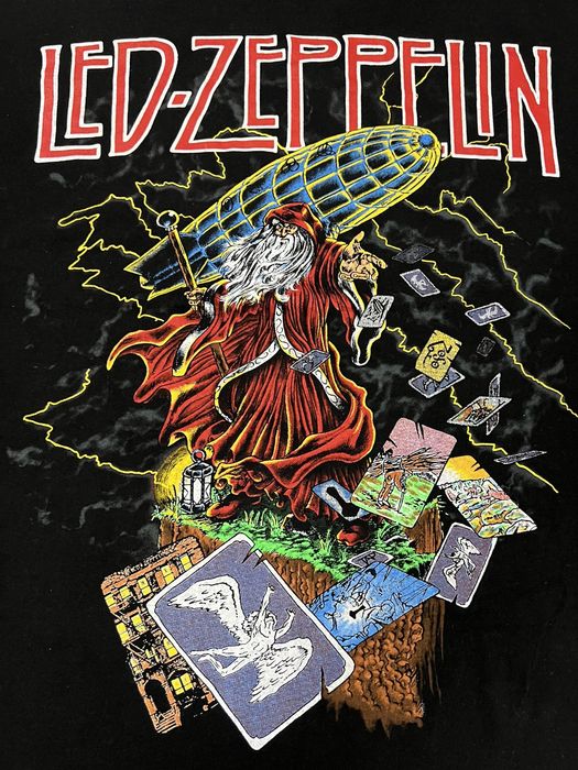 Vintage Vintage Led Zeppelin Hermit Wizard 90s Shirt | Grailed