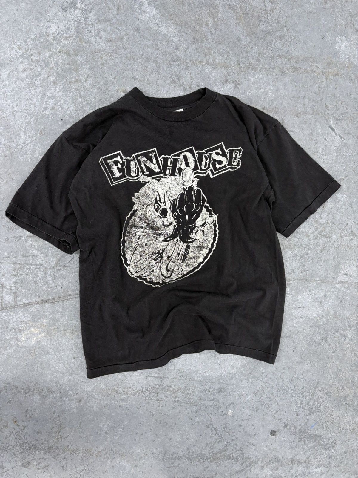 Vintage RARE! OBSCURE! 90’s Funhouse Middle Finger Clown Tee | Grailed