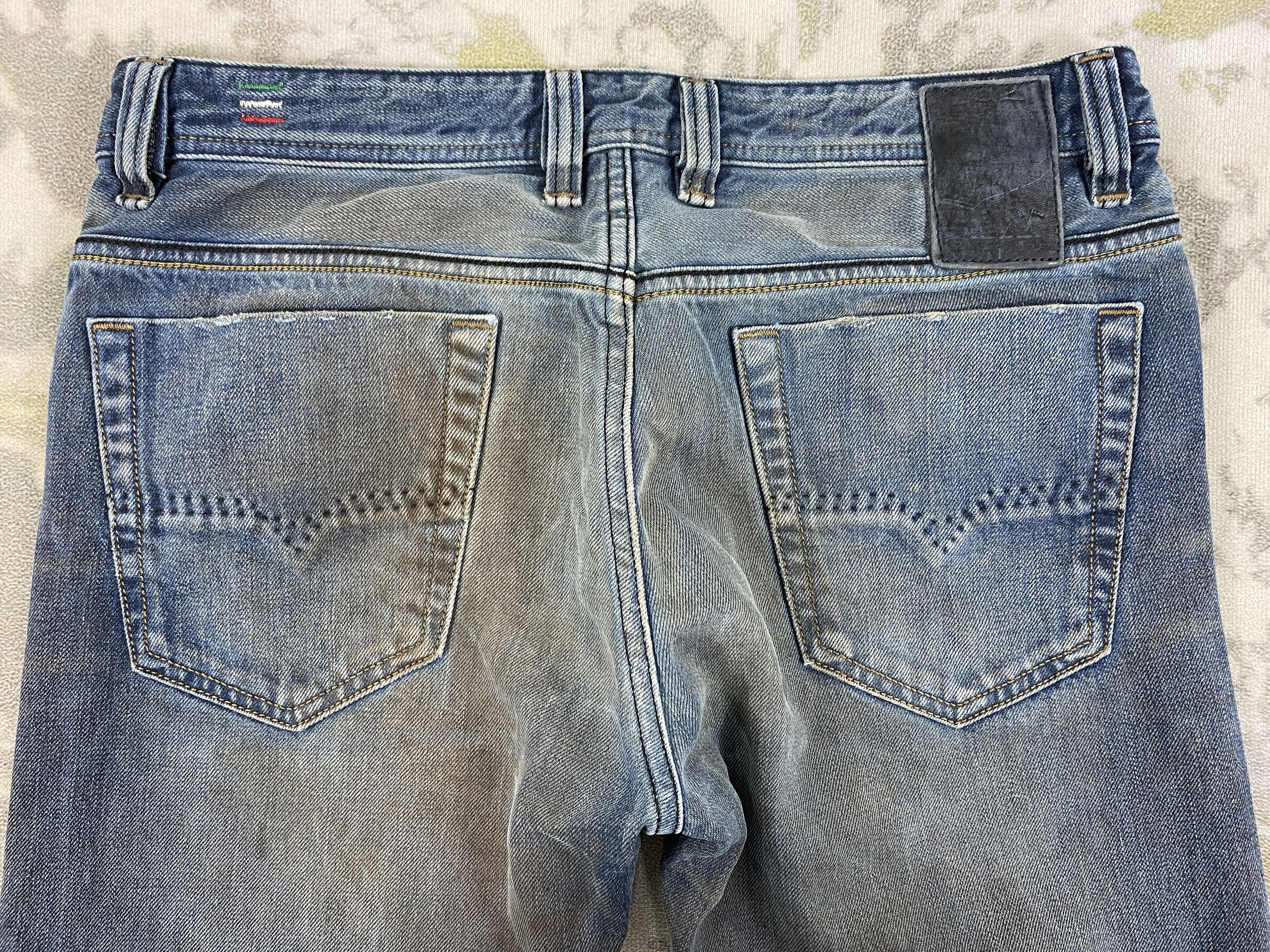 If Six Was Nine Rusty Blue Vintage Diesel Jeans 33x26.5 Denim- JN3694 ...