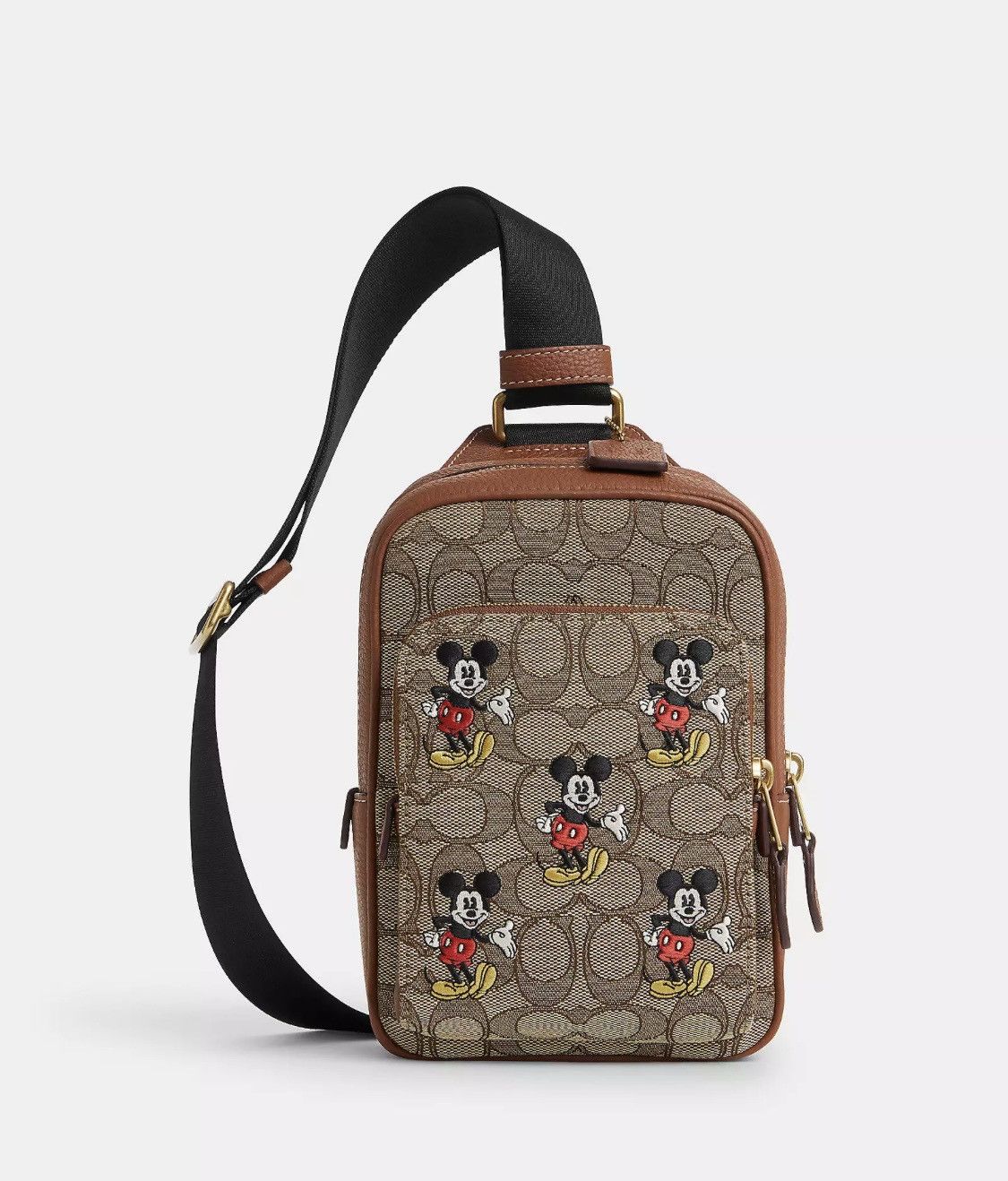 Coach Disney X Coach Track Pack 14 In Signature W Mickey Mouse | Grailed