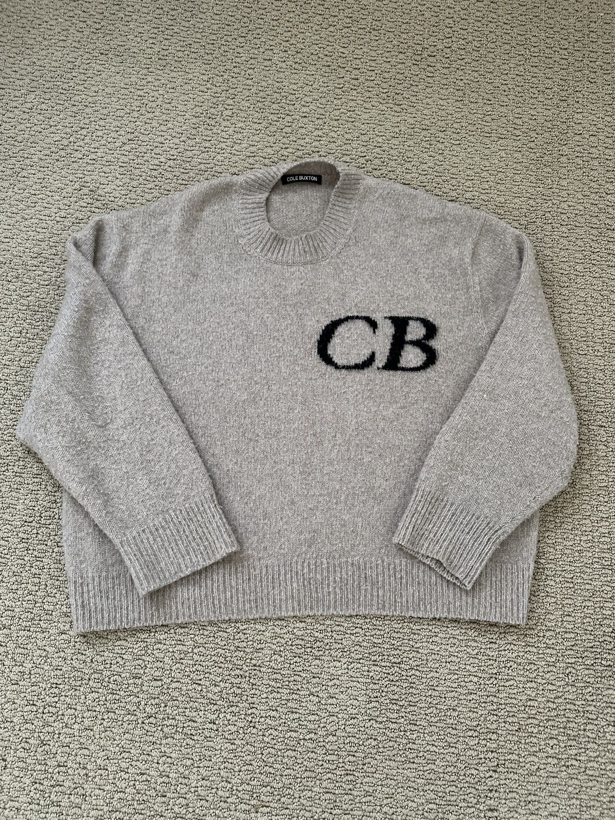 Cole Buxton Cole Buxton Knit Sweater Beige/taupe | Grailed