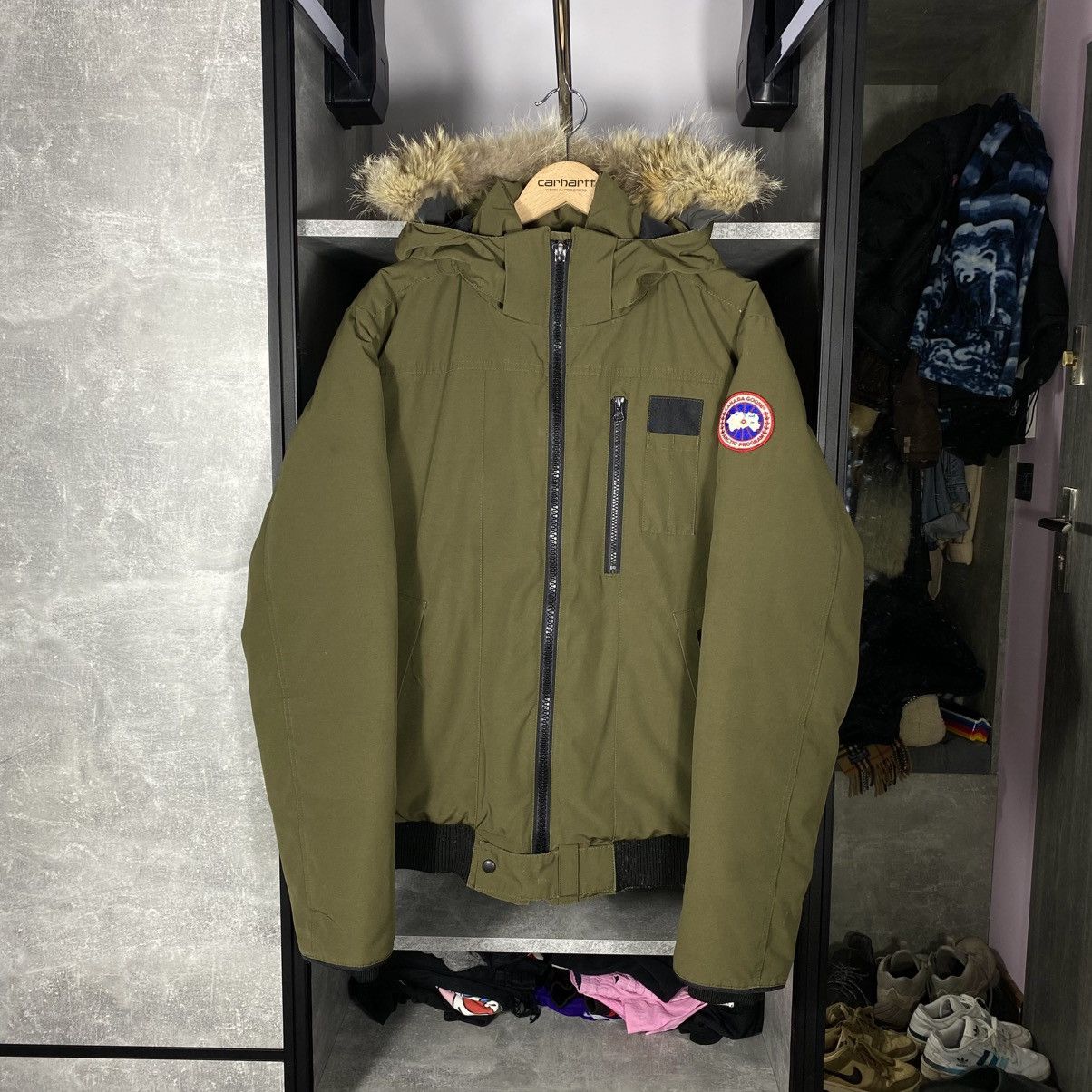 Canada Goose × Vintage CANADA GOOSE CHILLIWACK BOMBER STYLE DOWN PUFFER ...