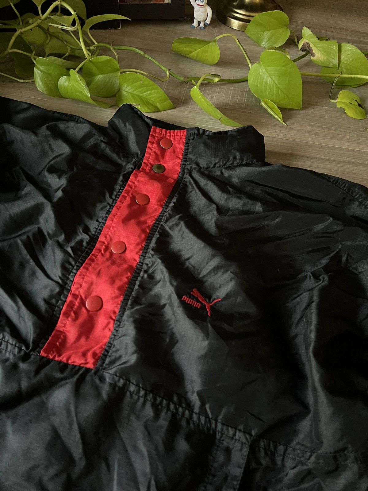 Vintage 80s Puma windbreaker quarter-button jacket | Grailed
