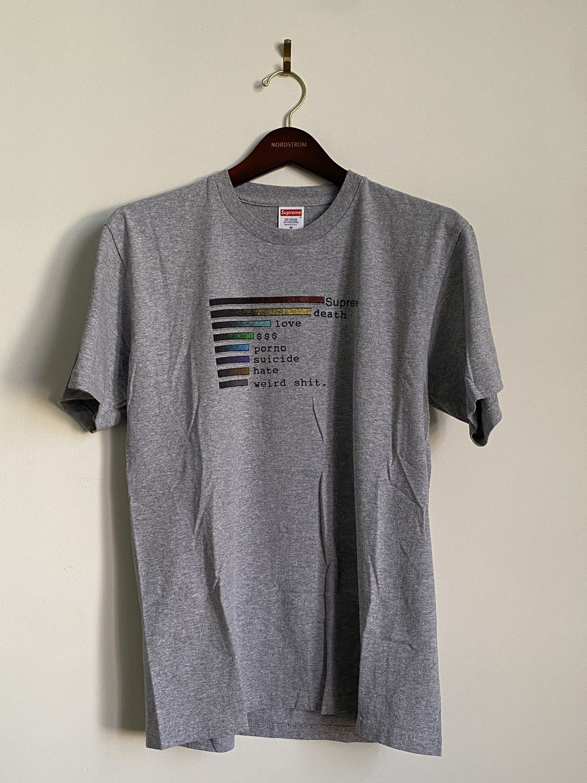 Supreme Supreme Chart, T Shirt | Grailed