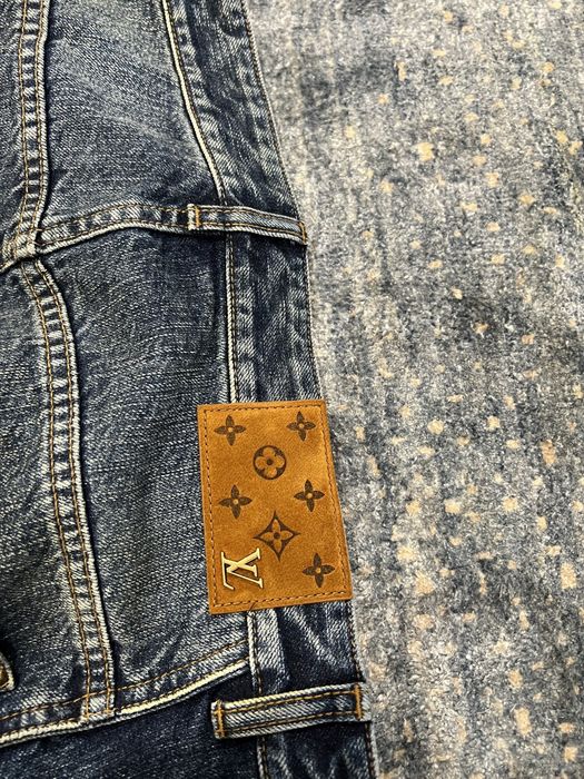 Louis Vuitton Louis Vuitton Wavy Baggy Denim Jeans | Grailed
