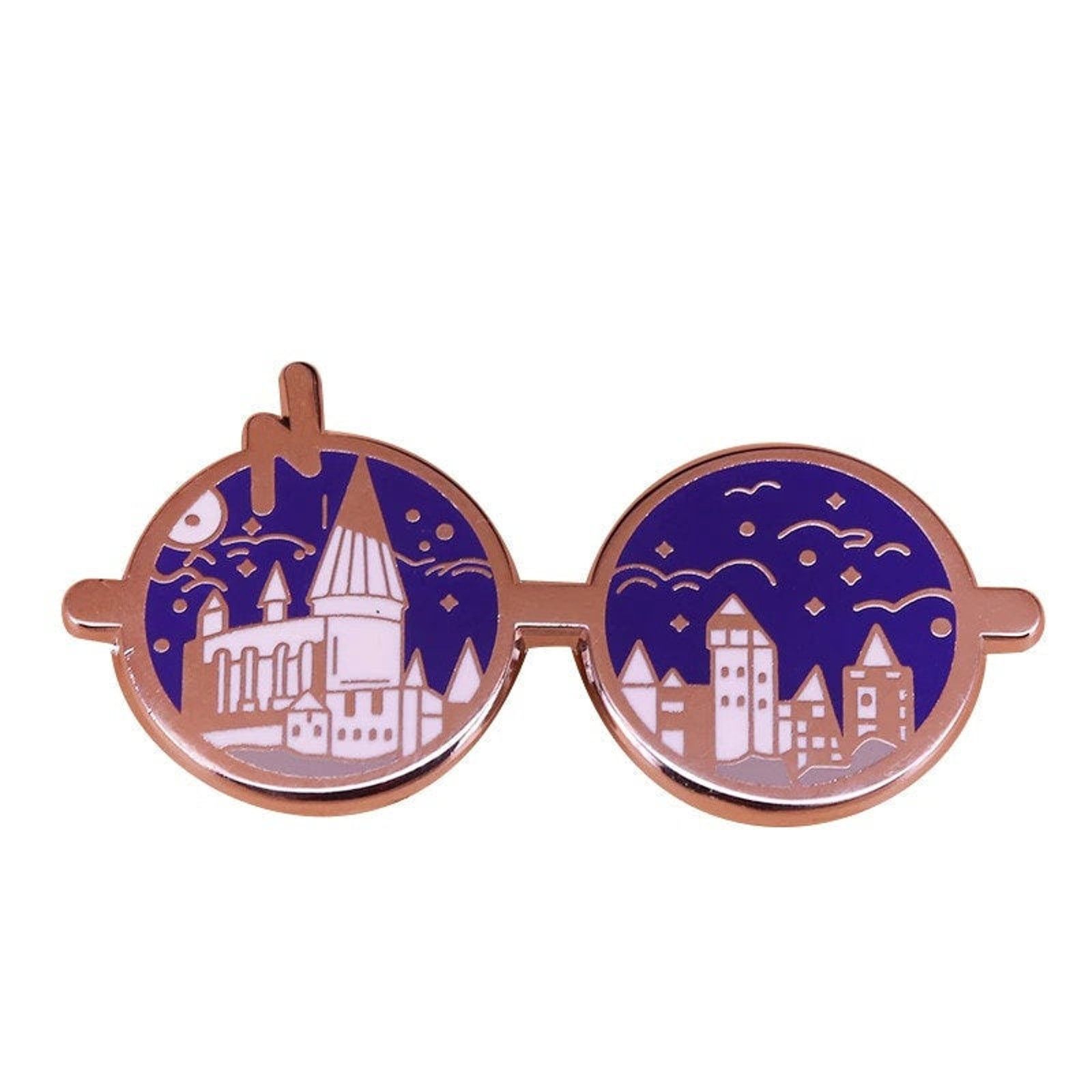 Pins NEW Harry Potter Hogwarts Glasses Enamel Pins 154-1 | Grailed