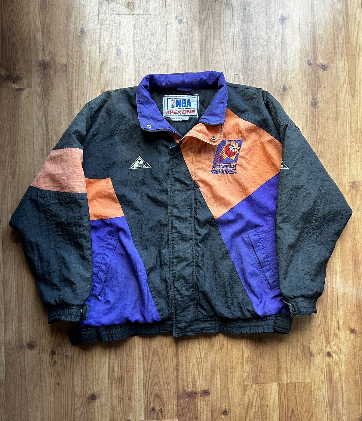 Apex One × NBA × Vintage 90s Sun-Faded Apex One Phoenix Suns Jacket ...