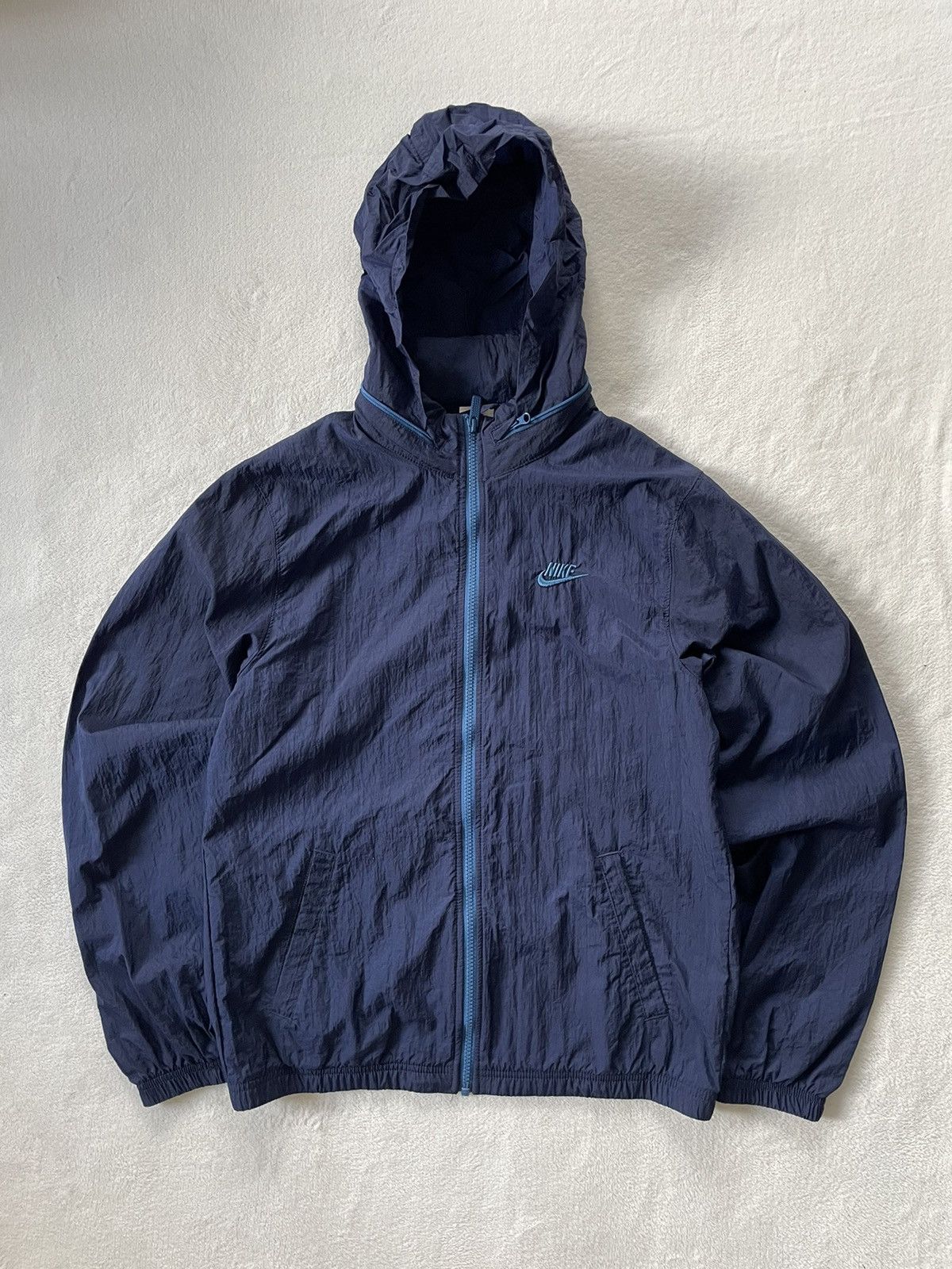 Nike 🫐 NIKE RETRO TRACK Y2K 90’S SWOOSH LOGO JACKET | Grailed