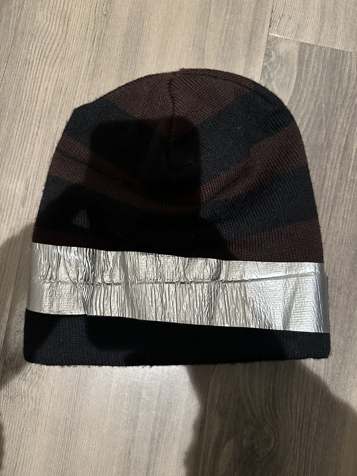 Raf Simons Raf Simons Disturbed Taped Beanie | Grailed