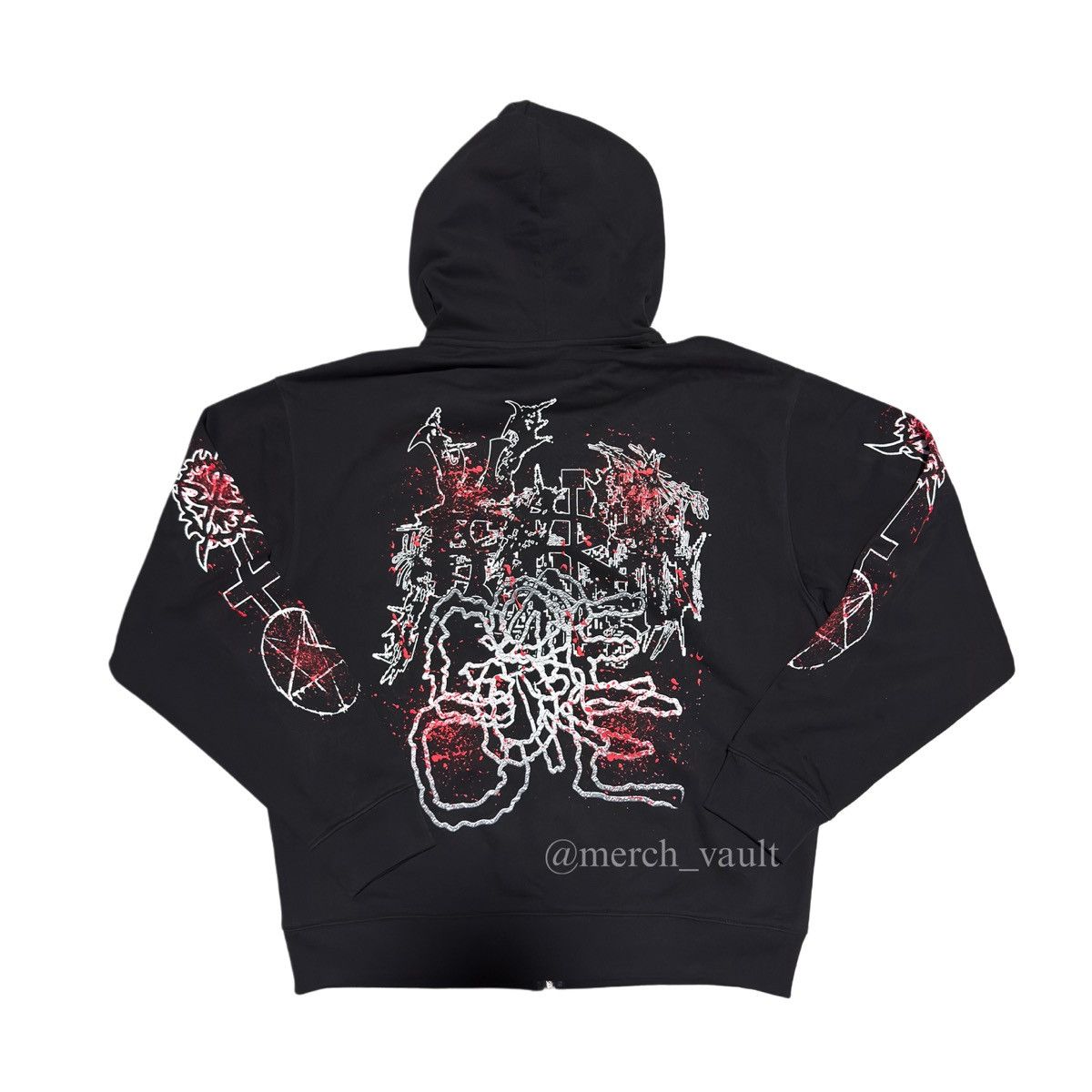Playboi Carti Ken Carson Antagonist Tour Gore Core Zip Up Hoodie | Grailed