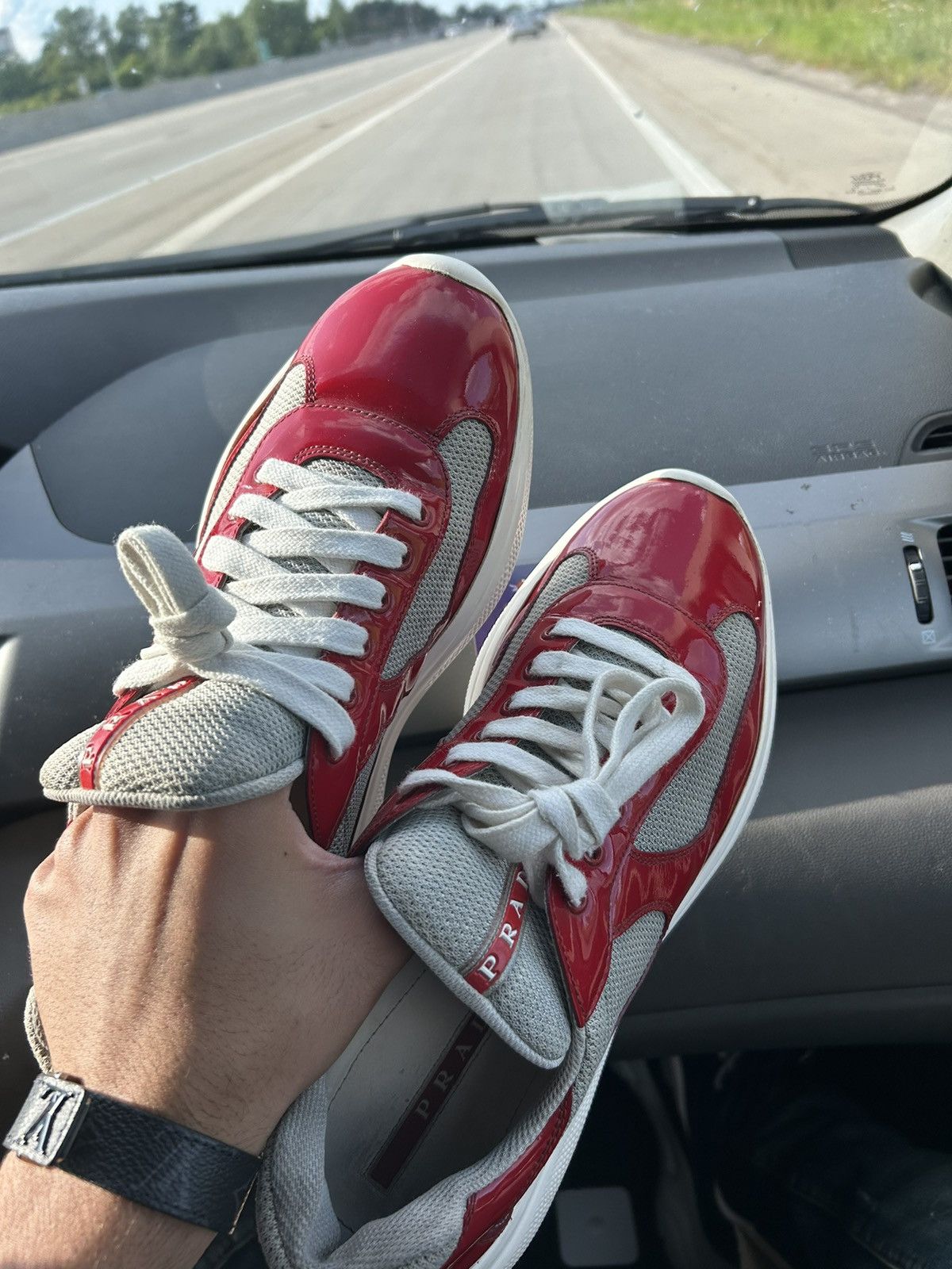 Prada Prada American Cup red white size 44 | Grailed