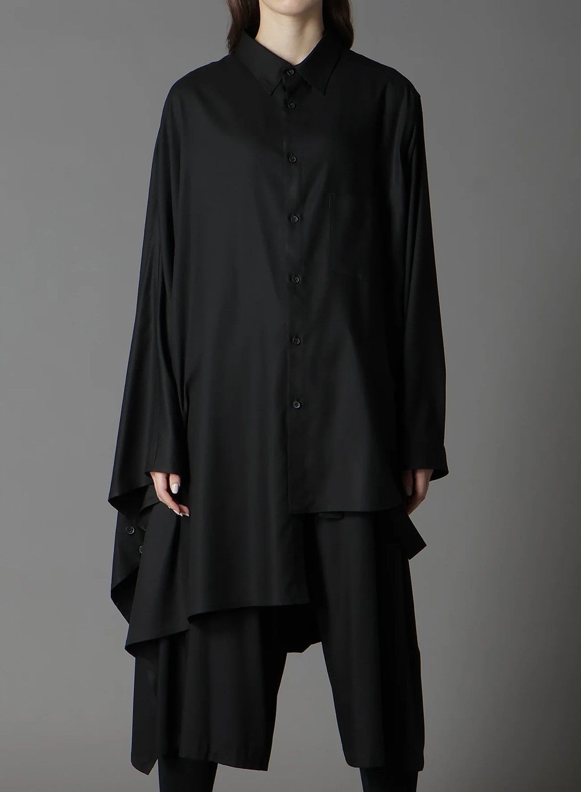 Ground Y NEW AW25 Light Manto Docking Shirt Asymmetric | Grailed