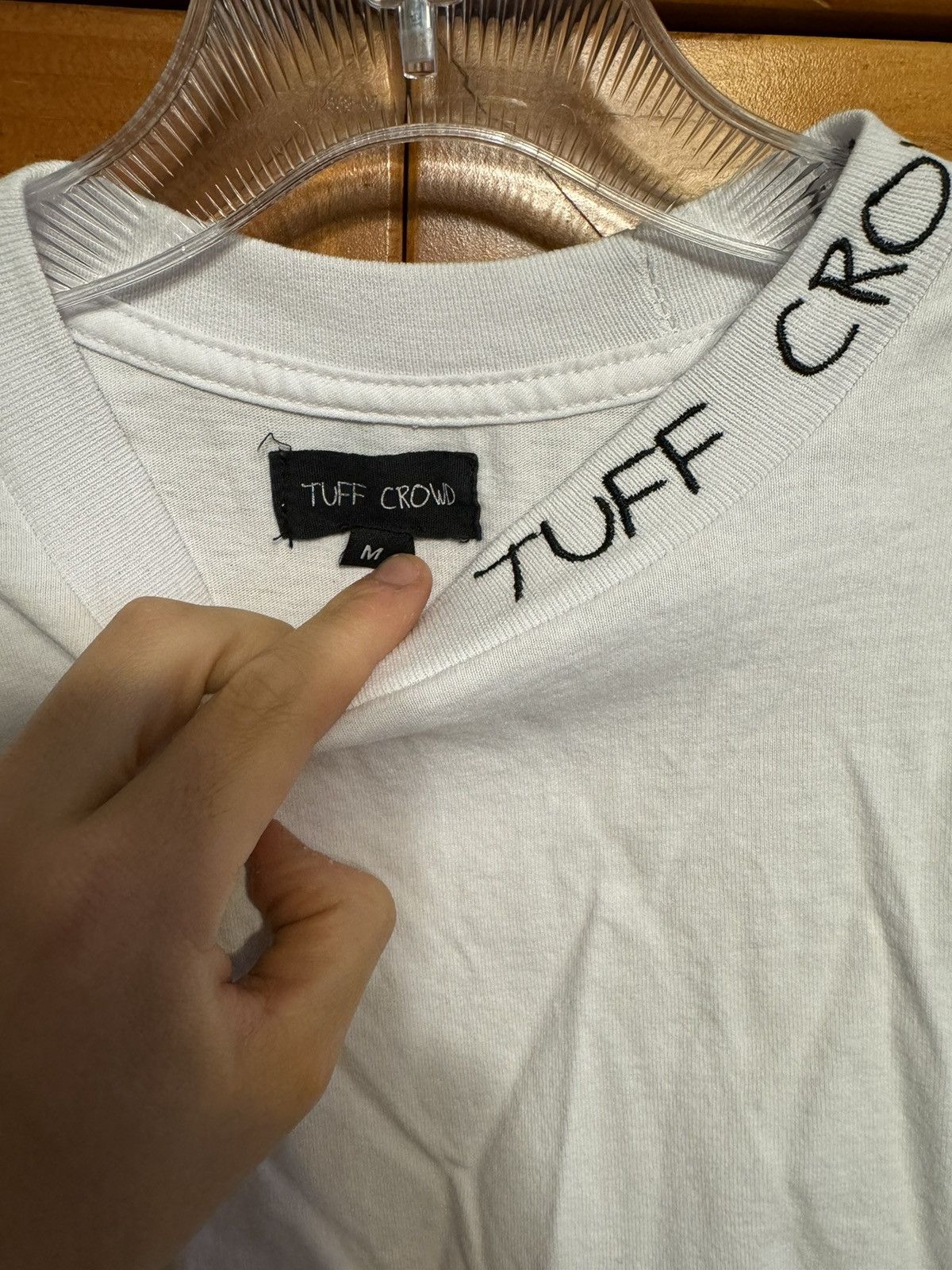 Tuff Crowd Tuff crowd plain white t shirt | Grailed