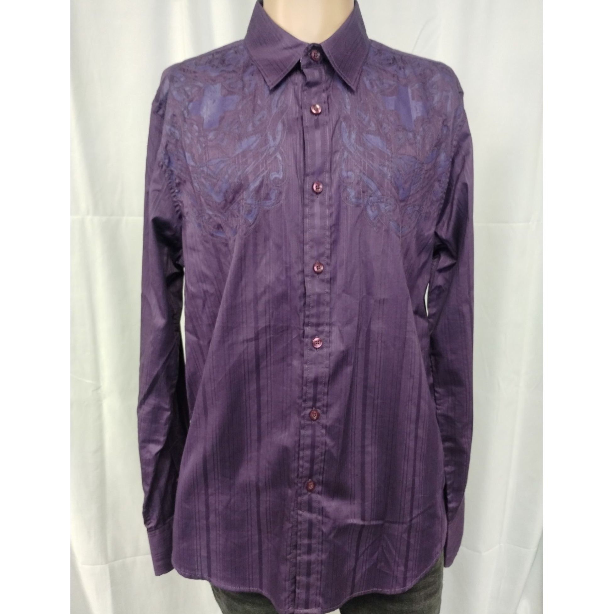 Guess GbyGuess Men's Purple Shirt/Button Up/LongSleeve SzL SKU3303 ...