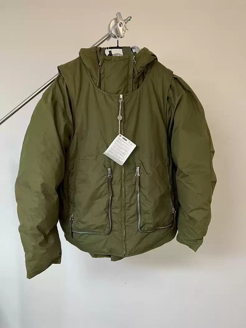 Helmut Lang Helmut Lang Military profile true two-piece down jacket ...