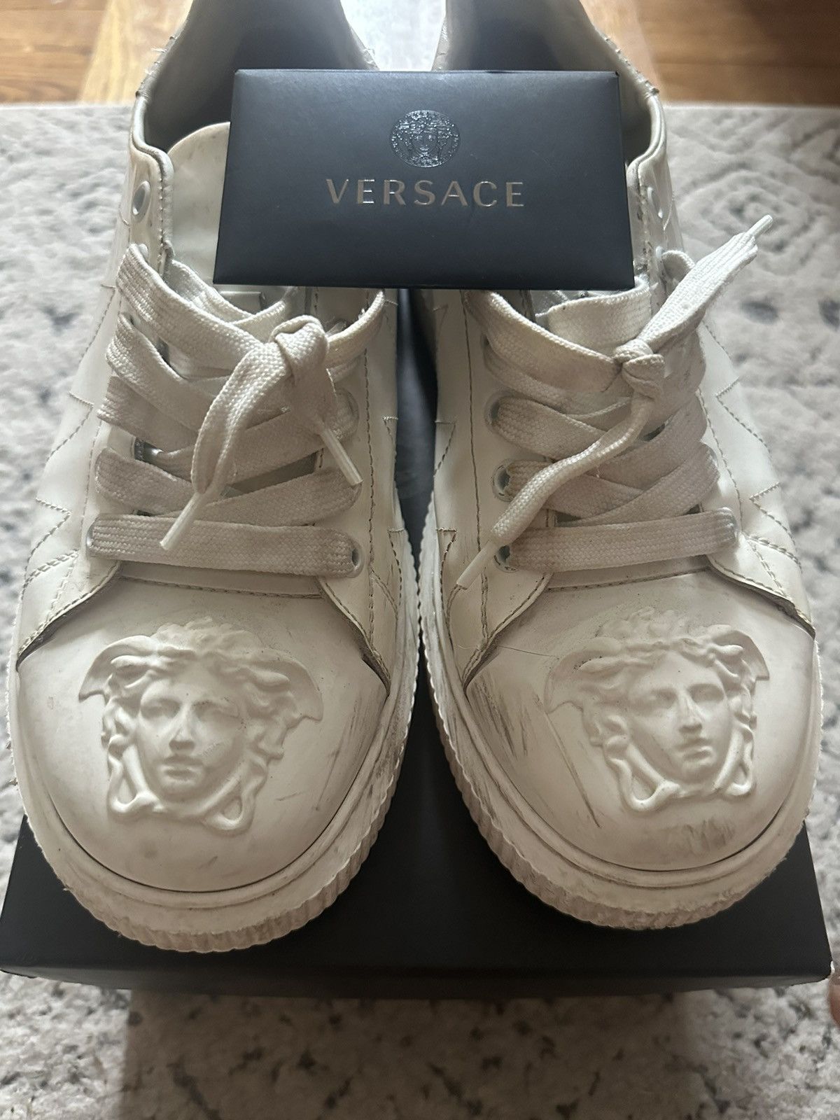Versace VERSACE Sneakers - Medusa White Shell Toe | Grailed