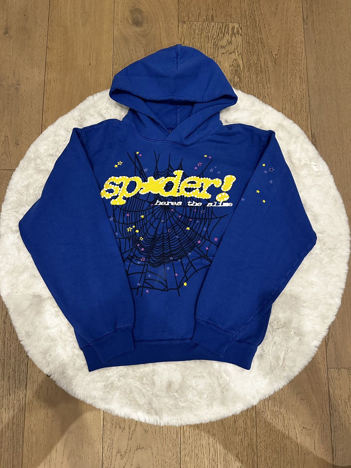 Spider Worldwide Sp5der Hoodir TC Blue | Grailed