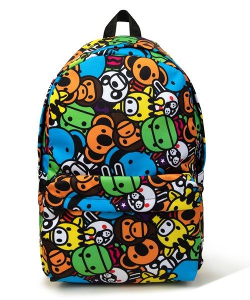 Bape A BATHING APE BABY MILO LARGE BACKPACK Multicolor | Grailed