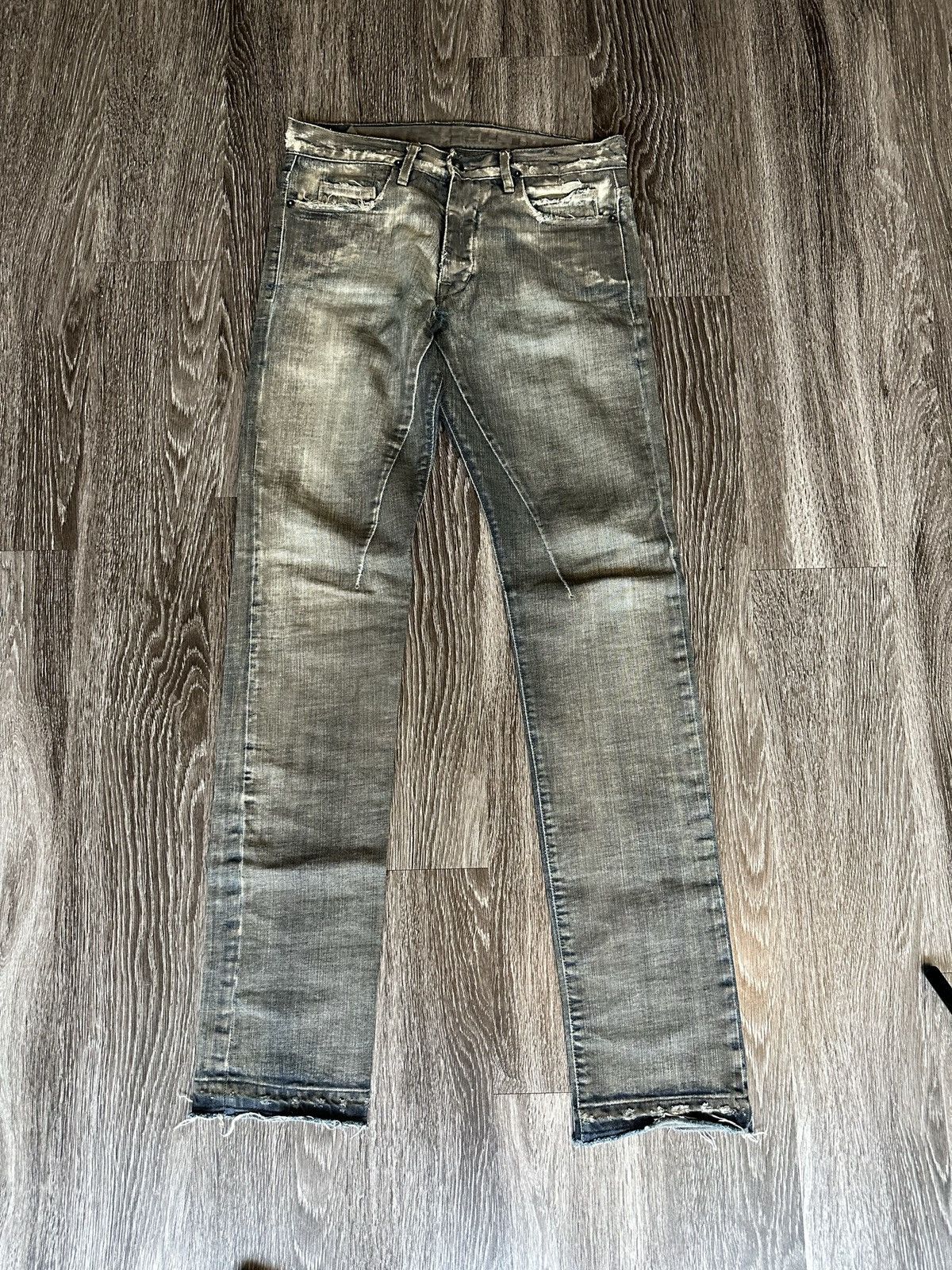 Rick Owens Rick Owen Drkshdw Oil Denim Jeans | Grailed