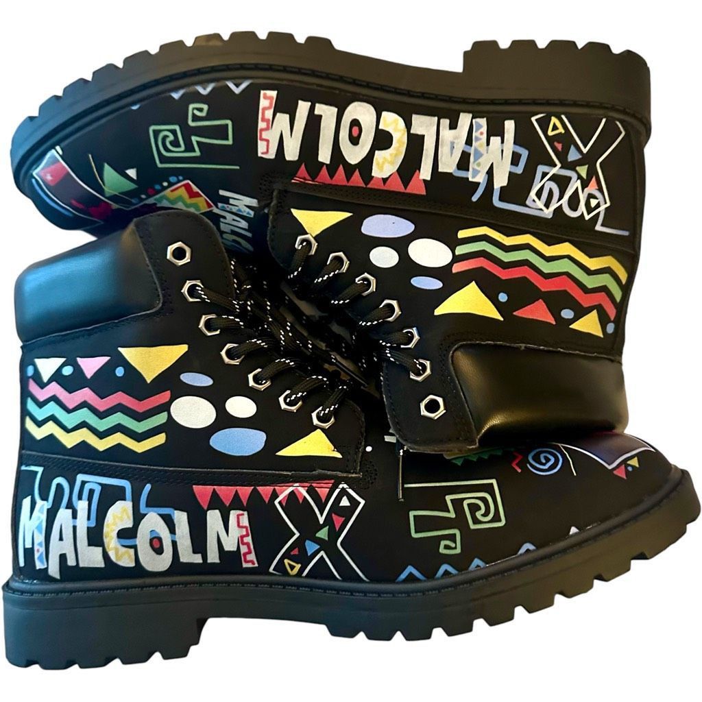 Streetwear NWT Malcolm X Freedom Fighter Boots Men’s 10US | Streetwear ...