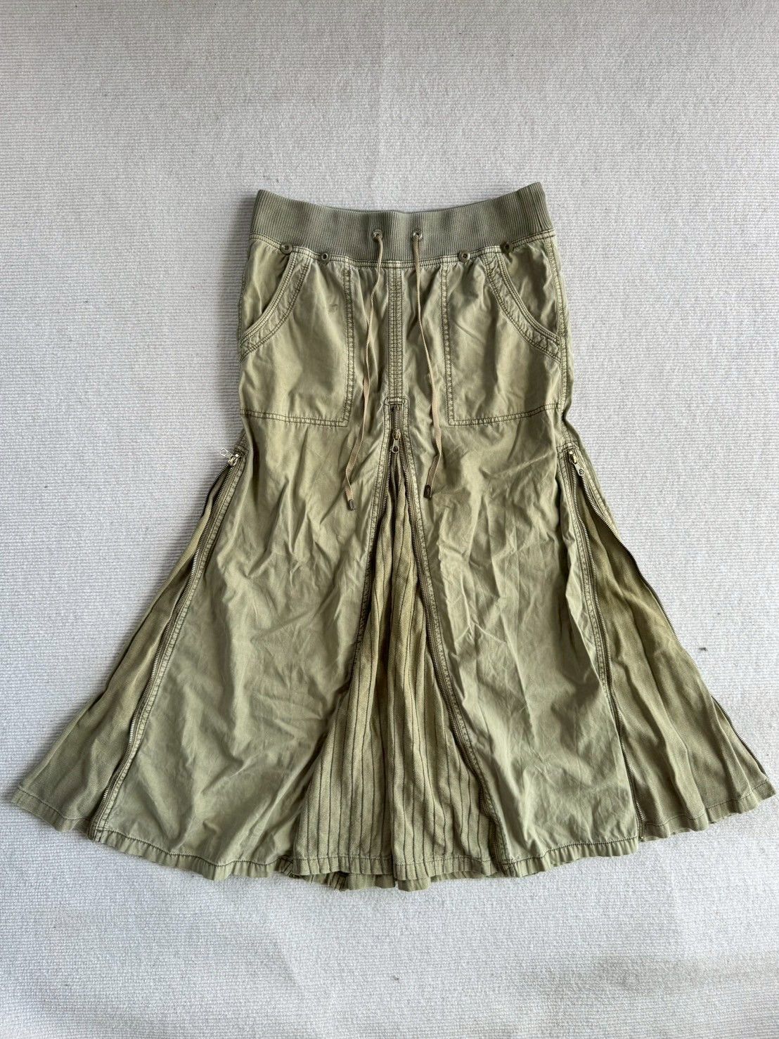 GOA G.O.A Military Suspender Flared Cargo Skirts | Grailed