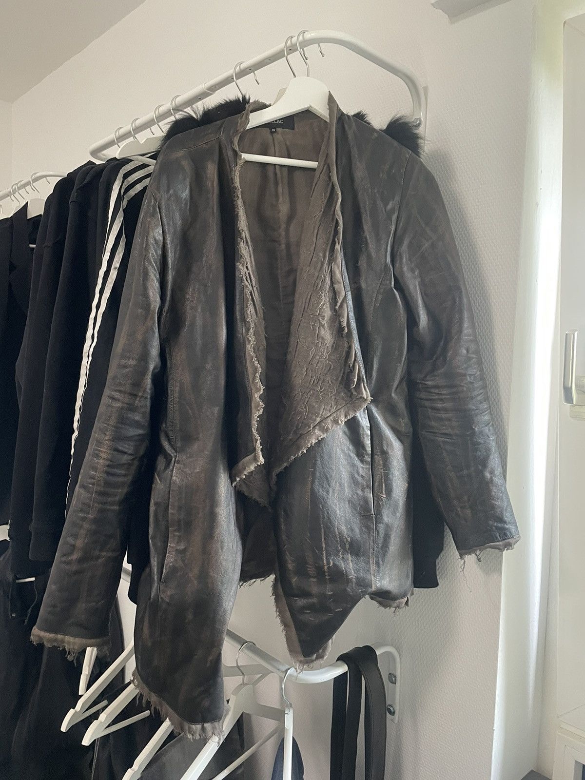 Shellac Shellac goat leather jacket | Grailed
