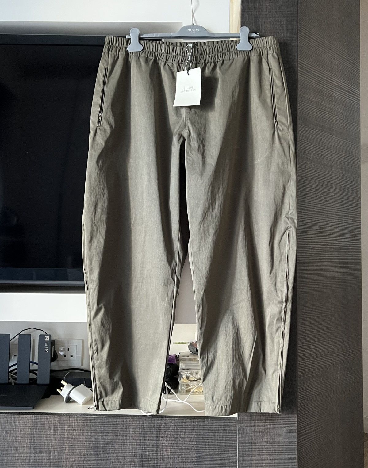 Studio Nicholson Studio Nicholson Army Green Curve Leg Pant | Grailed