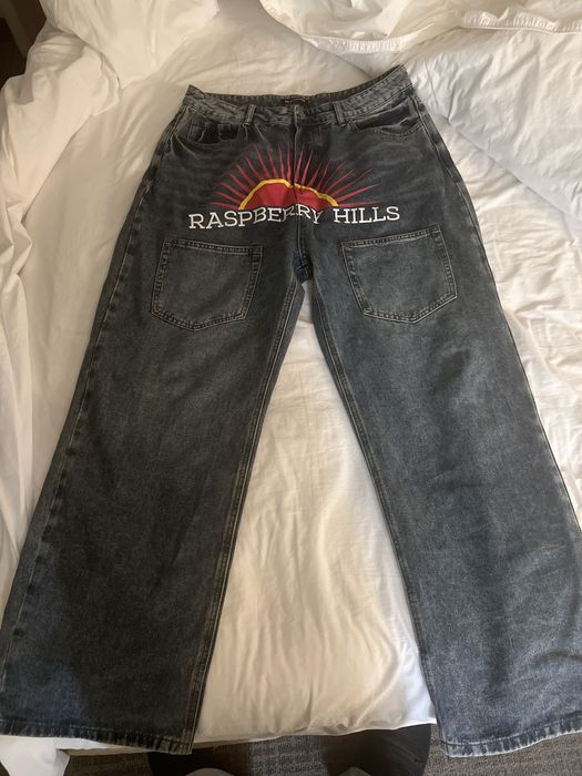 Vintage Gv gallery raspberry hills denim pants | Grailed