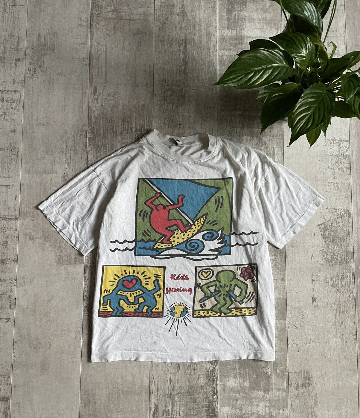 Art × Keith Haring × Vintage VINTAGE KEITH HARING T SHIRT ART 1995 TEES ...