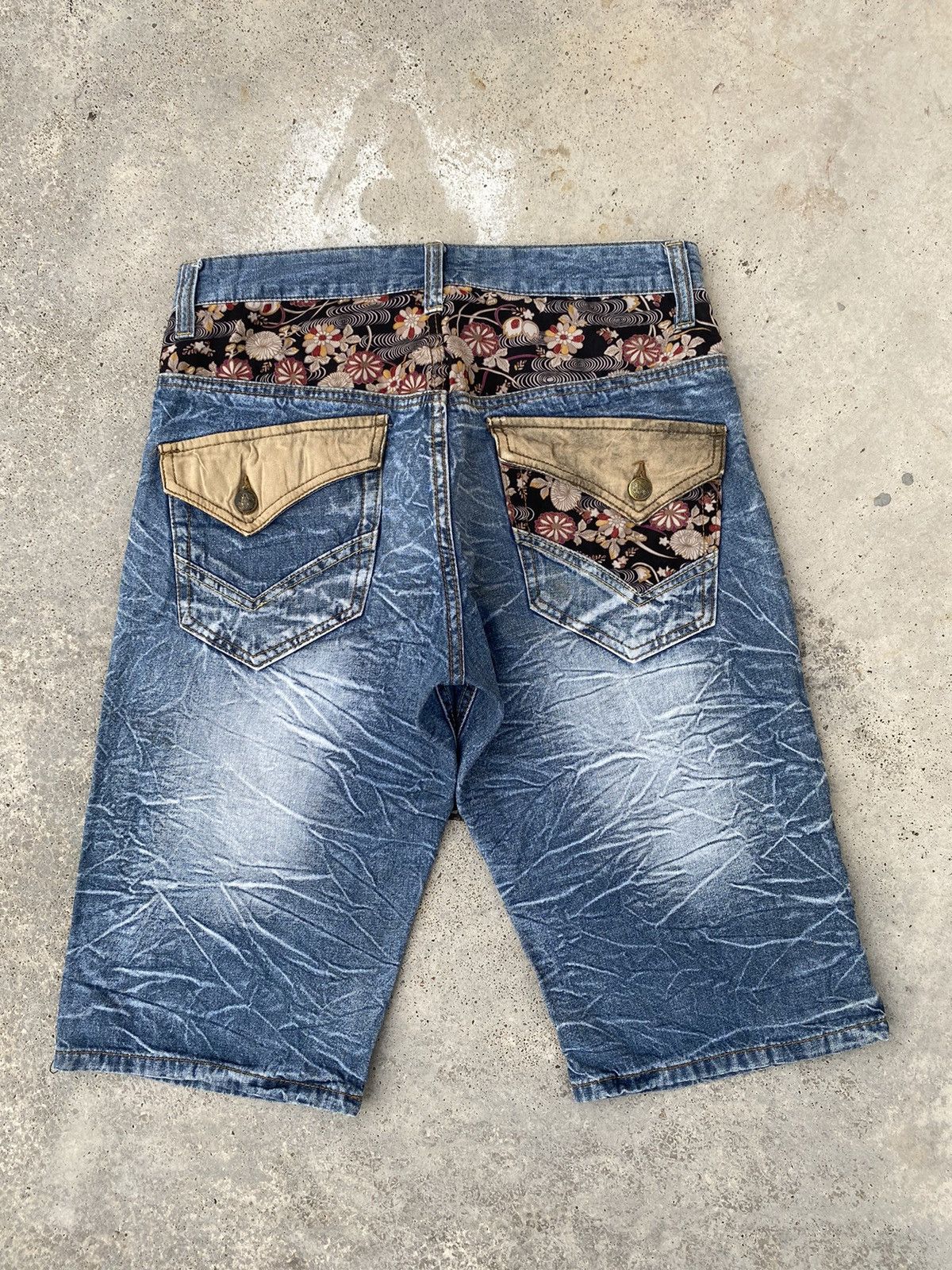 Other Y2K Piko Sukajan Tamashi Karakuri Styled Jorts | Grailed