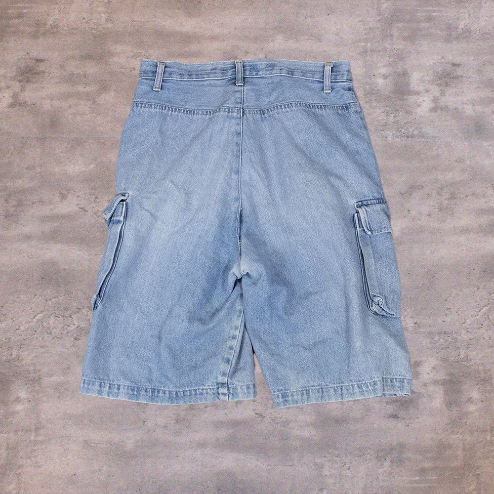 Vintage Vintage 1990's Baggy Lightwash Cargo Jorts Denim Shorts | Grailed