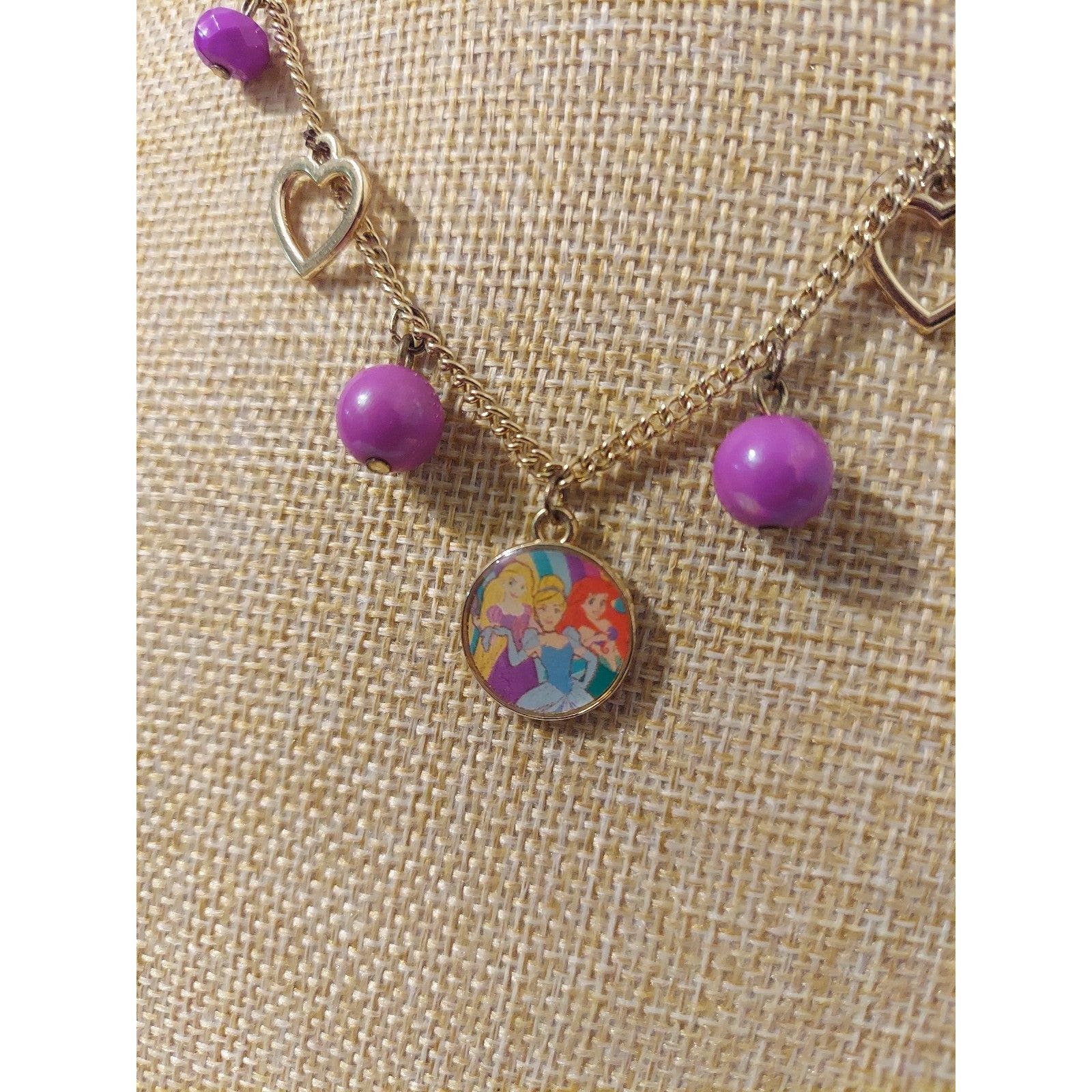 Disney Vintage Disney Princesses Gold Tone Beads 16" Necklace | Grailed