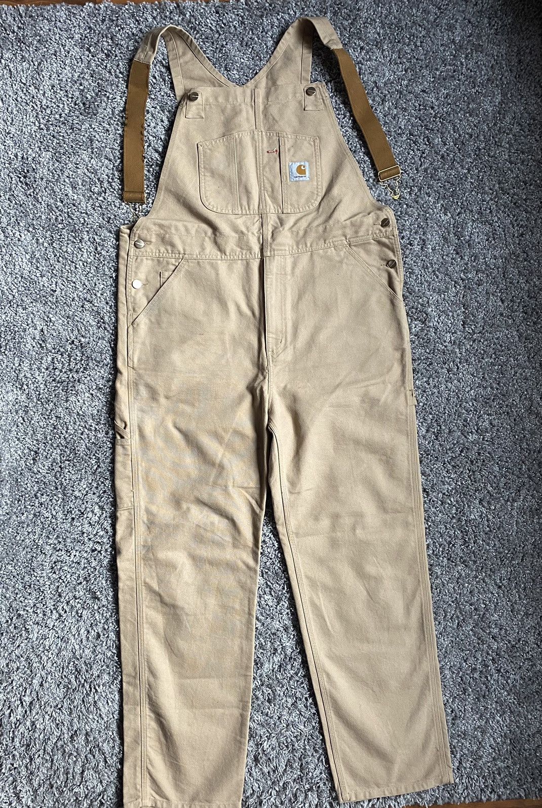 Carhartt × Streetwear × Vintage 🦍RARE CARHARTT VINTAGE BROWN BIB ...