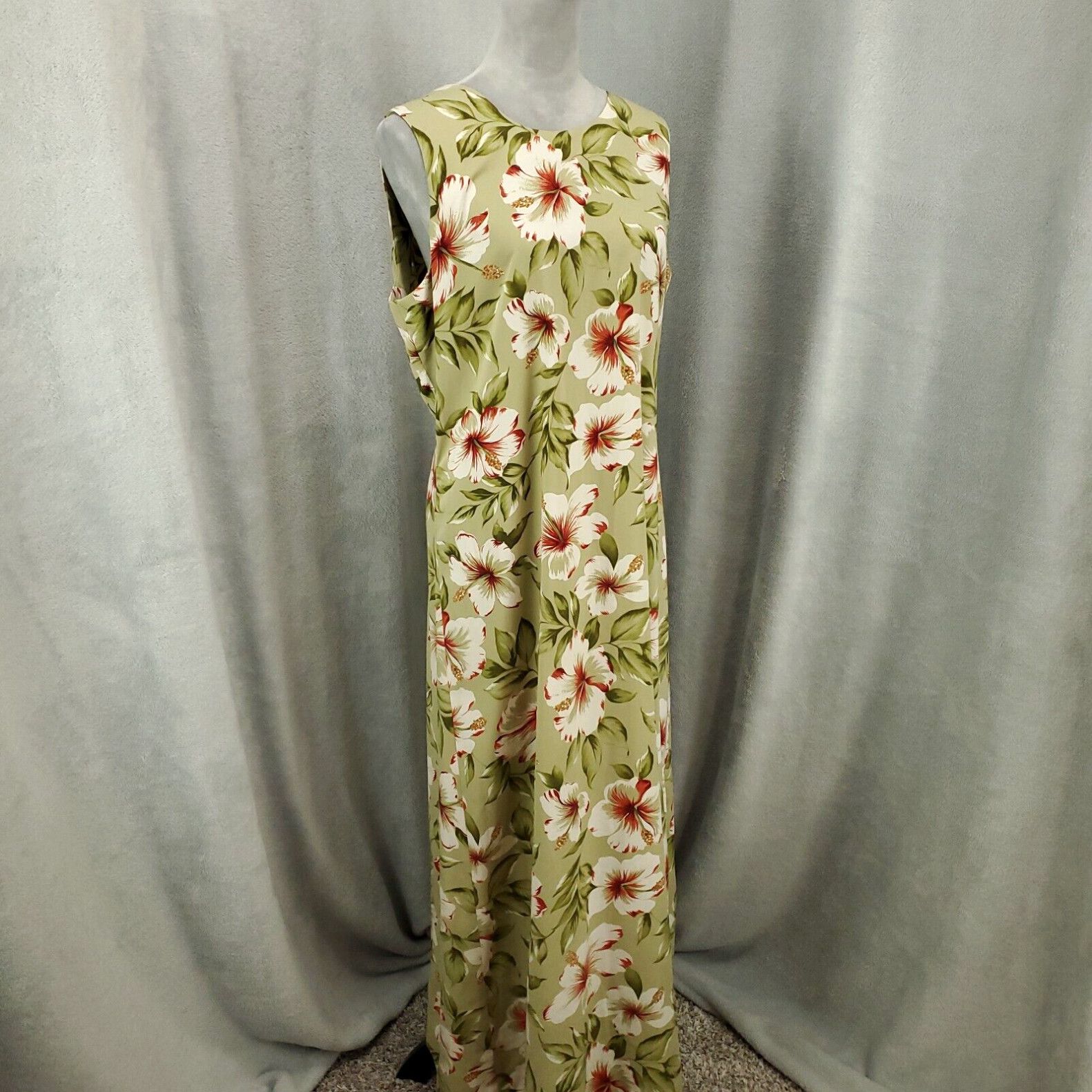 Vintage Judith Hart Dress Womens 14 Floral Maxi Long Zip back Side Slit ...