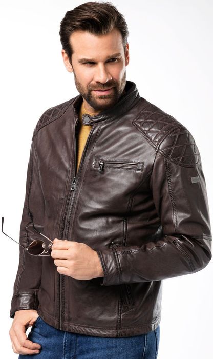 Genuine Leather Ross & Cole Brown Leather Jacket | Grailed