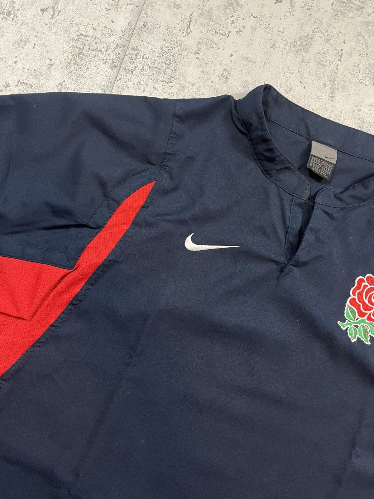 Nike × Streetwear × Vintage 90’s NIKE ENGLAND RUGBY RETRO LOGO SWOOSH ...
