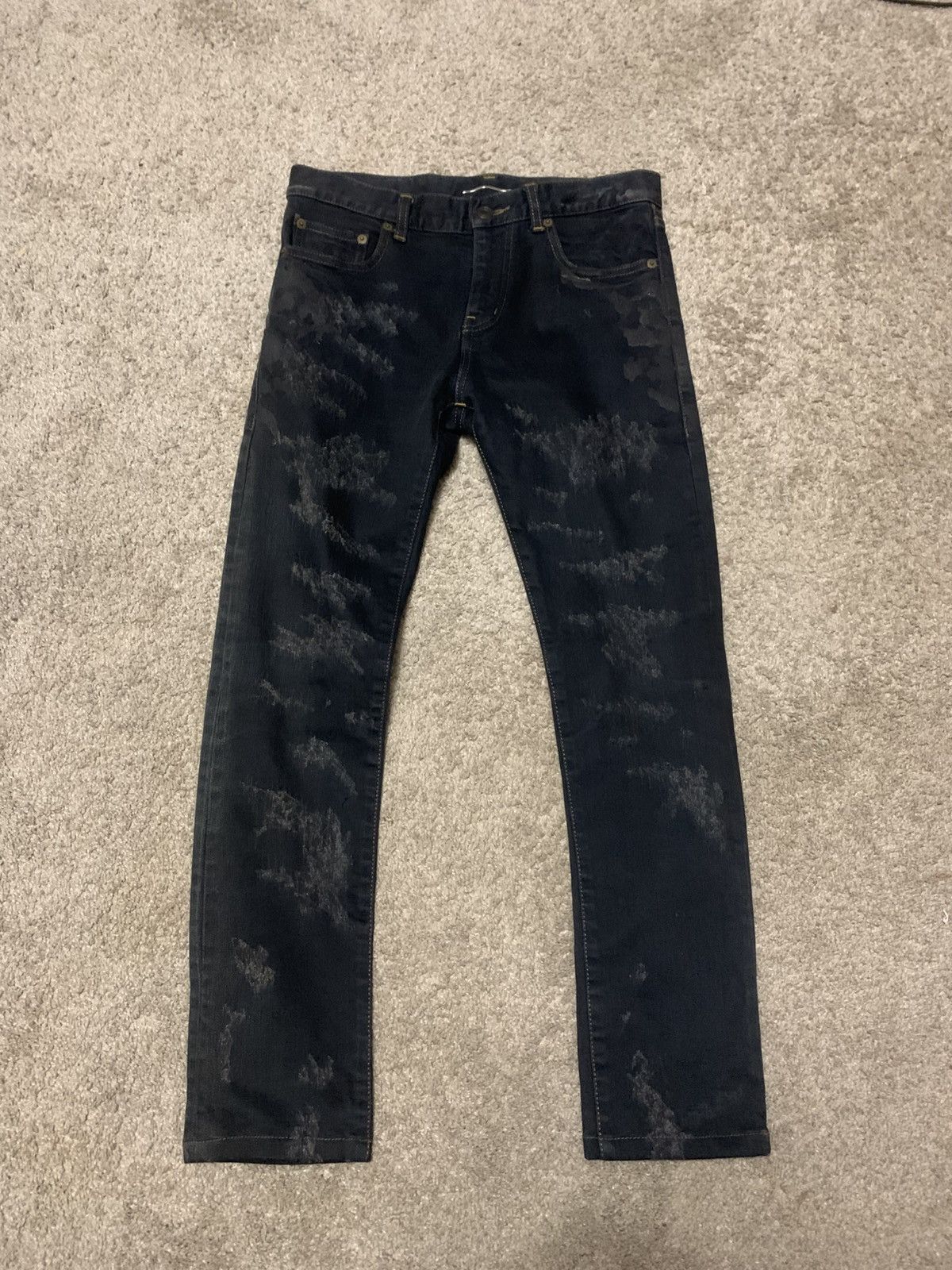 Saint Laurent Paris FW13 OIL SCAB DISTRESSED DENIM | Grailed