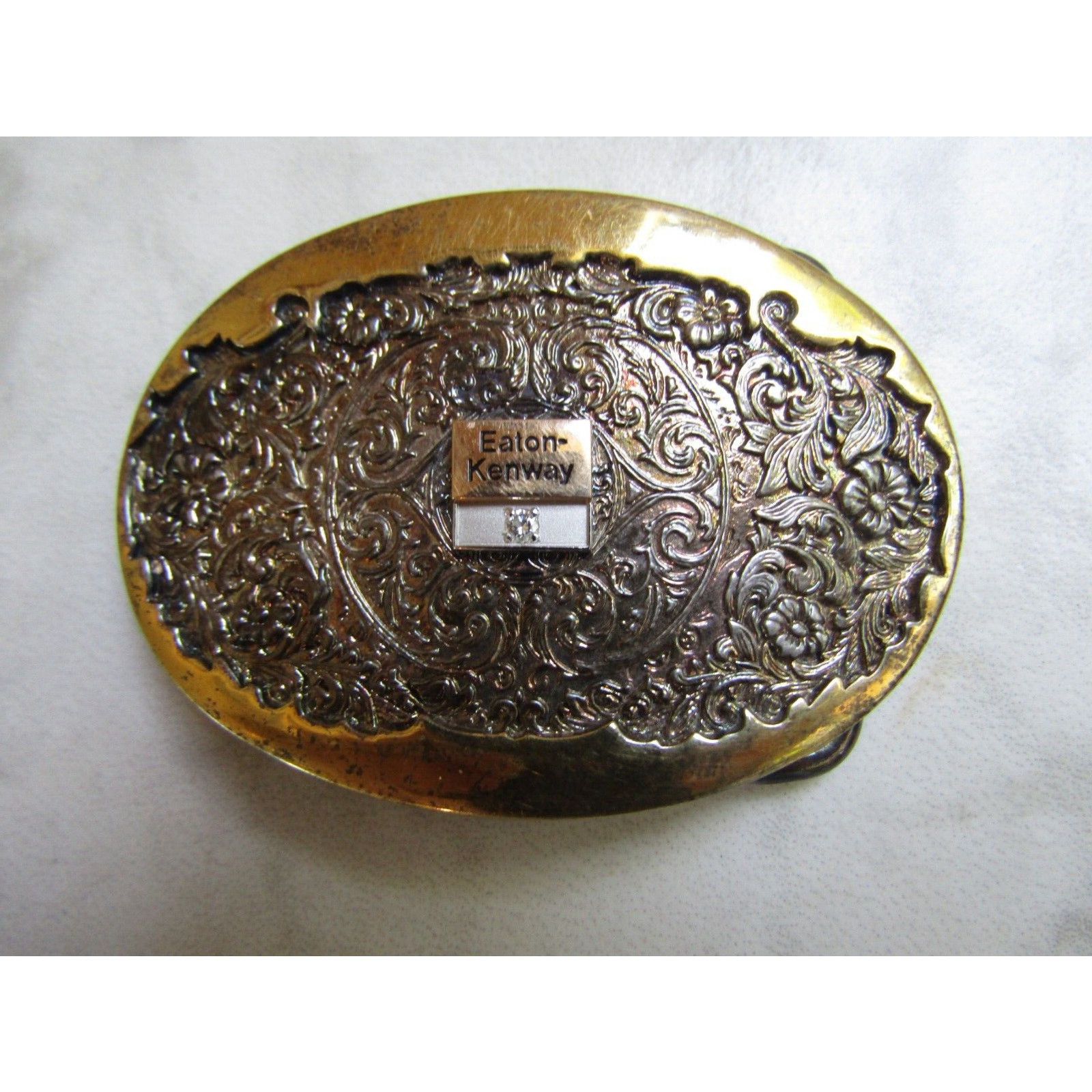 Vintage VINTAGE 1981 OC TANNER BELT BUCKLE 14K GOLD EMBLEM SOLID BRASS ...