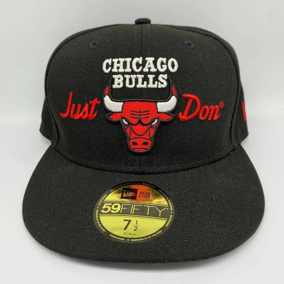 Just Don × NBA × New Era Chicago Bulls x Just Don 7 1/2 Hat Fitted Cap ...