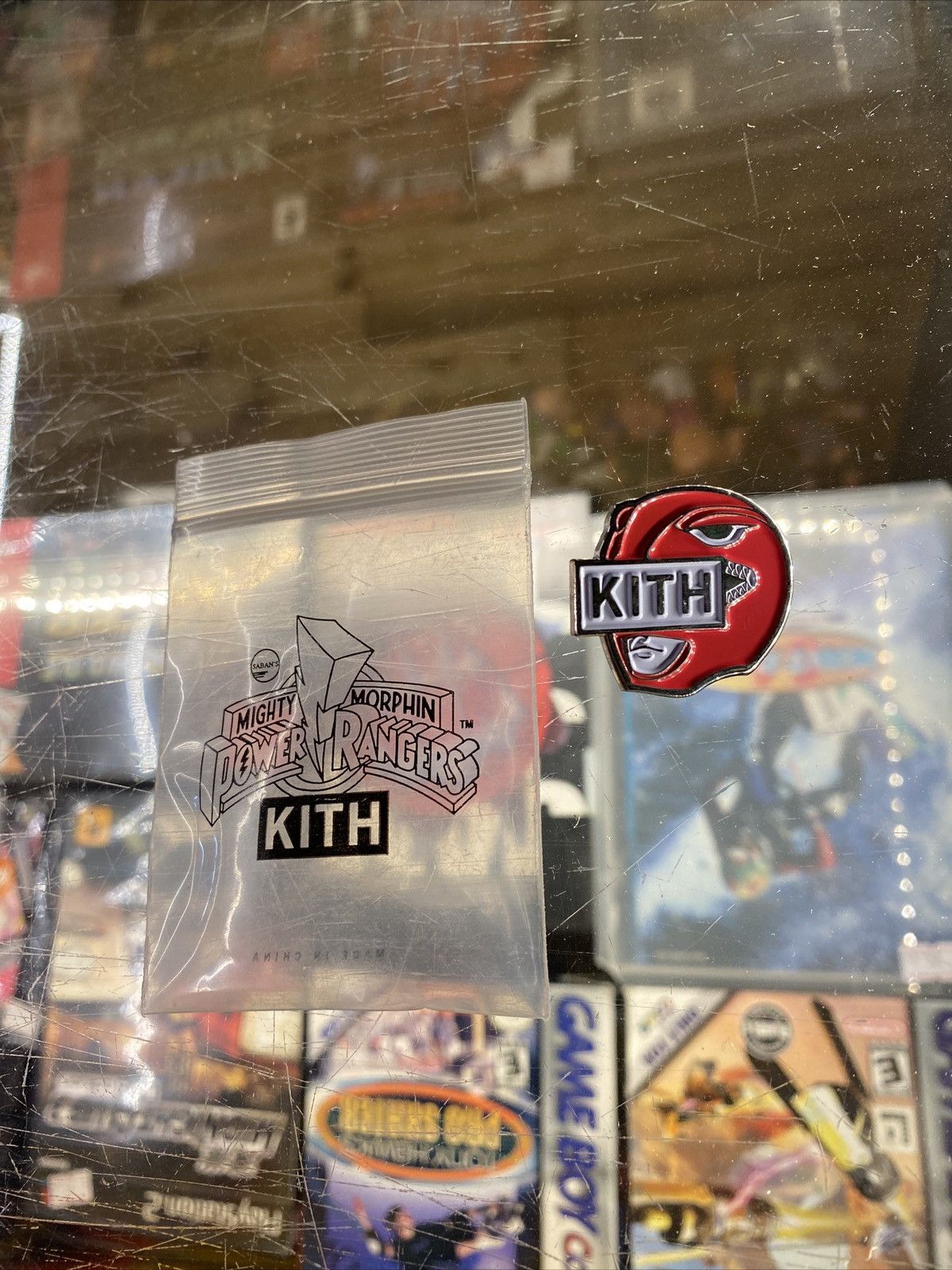 Kith Exclusive Collaboration Kith Red Ranger Power Rangers Pin | Grailed