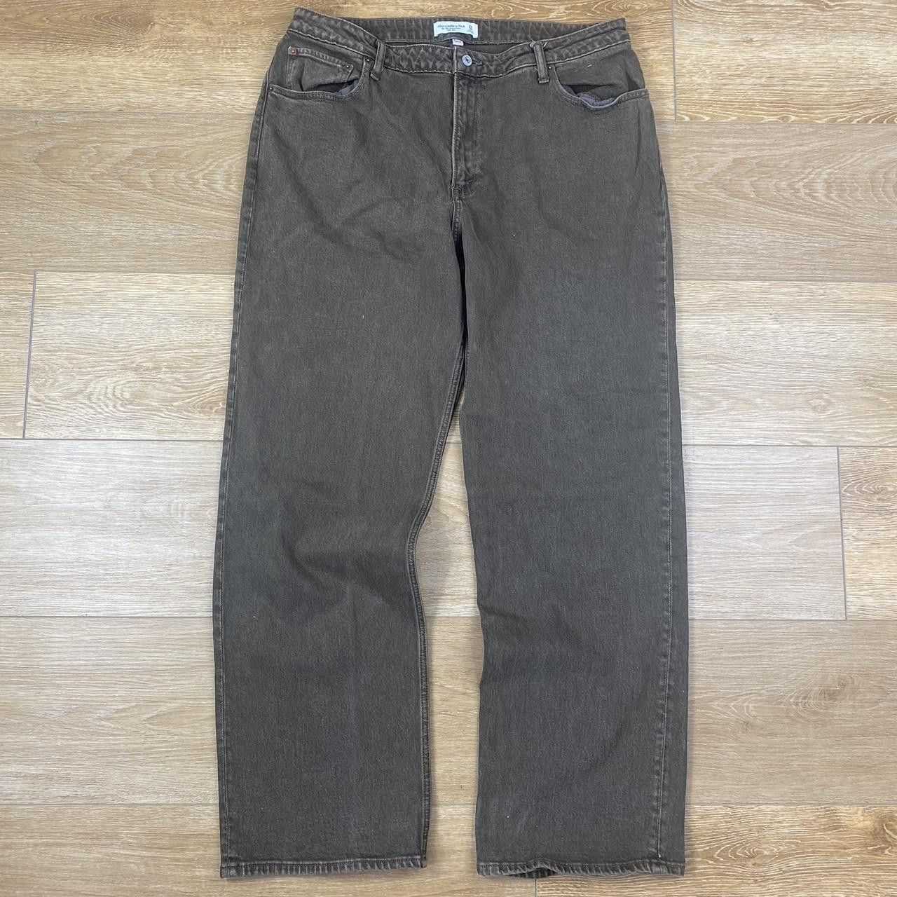 Vintage Vintage 90s Abercrombie & Fitch Baggy Brown Jeans | Grailed Vintage Vintage 90s Abercrombie & Fitch Baggy Brown Jeans | Grailed