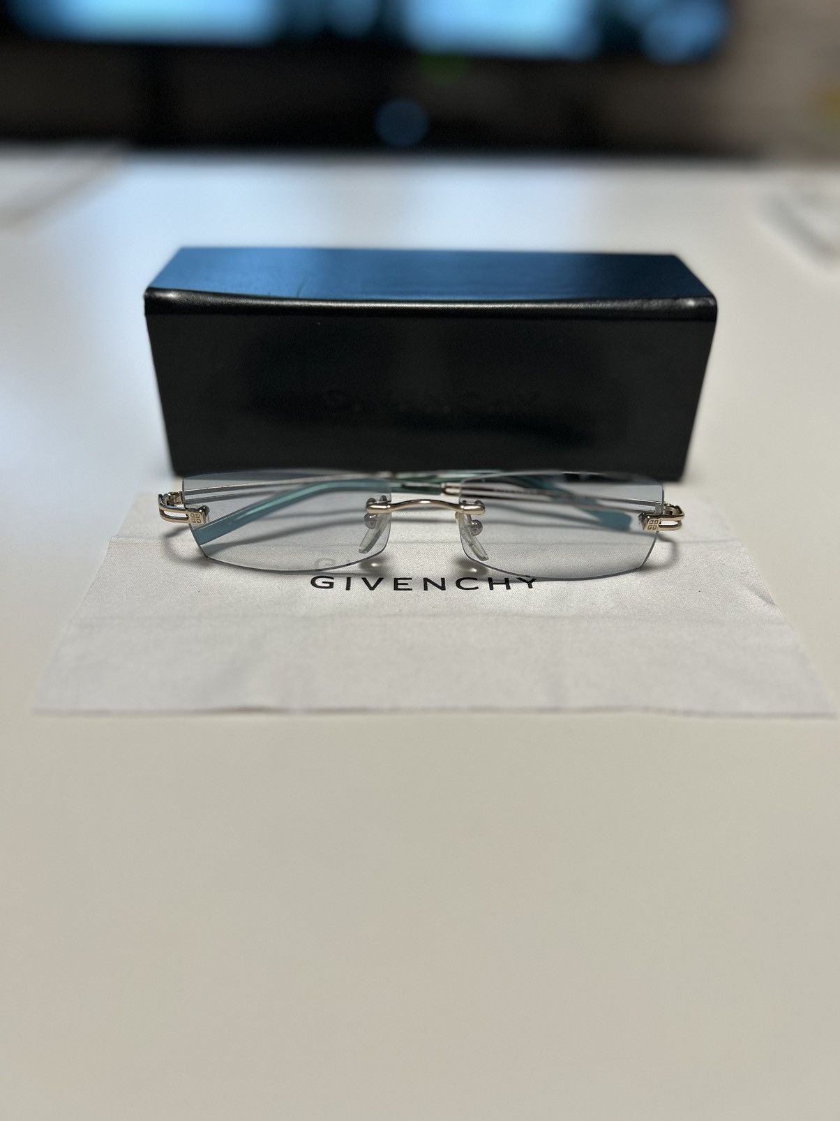 Givenchy Vintage Givenchy Rimless Shades | Grailed