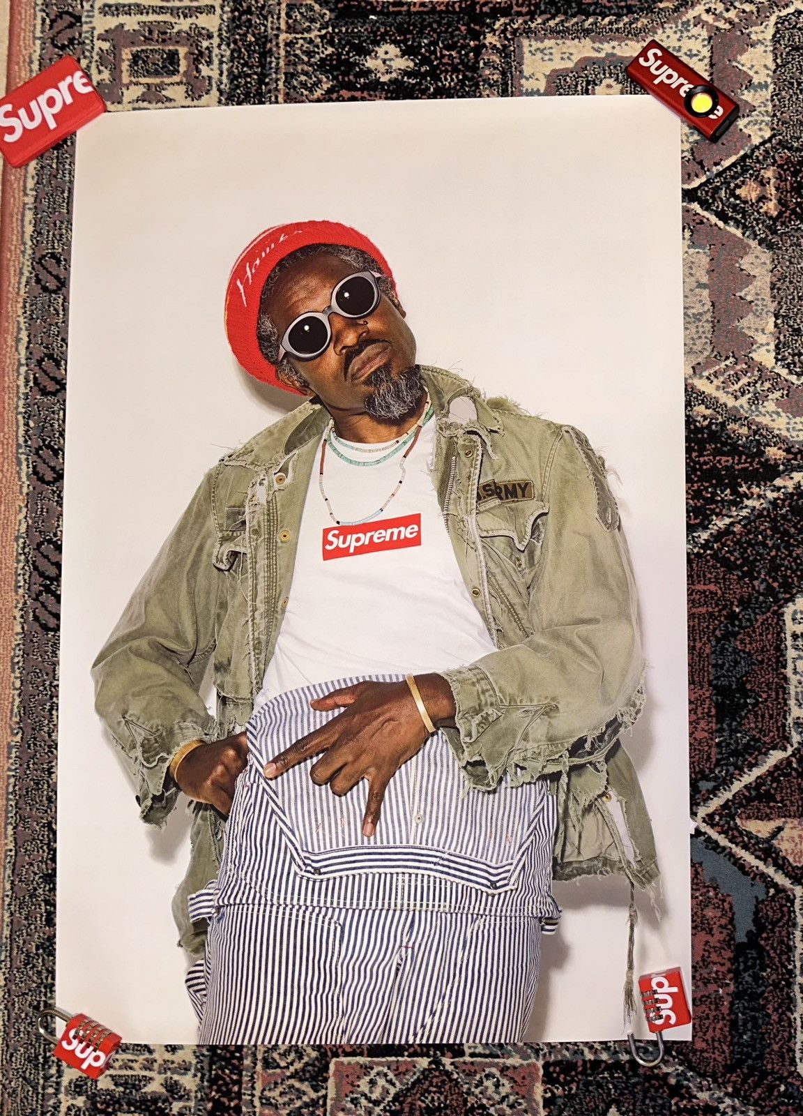 Outkast × Streetwear × Supreme FW22 BRAND NEW SUPREME ANDRE 3000 POSTER ...