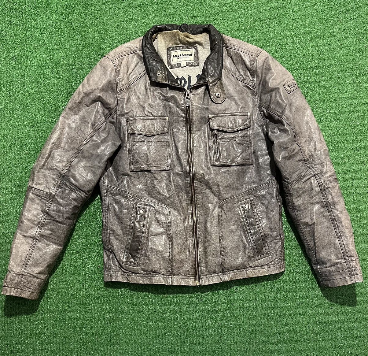 Vintage Mays & Rose Leather Jacket Vintage | Grailed