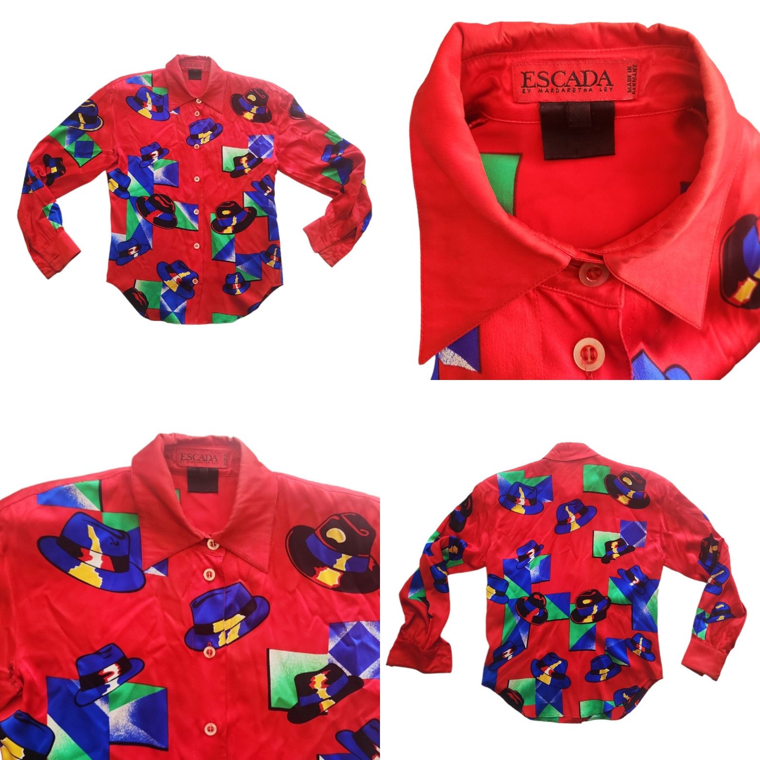 Escada × Very Rare × Vintage Rare VTG 80s ESCADA by Margaretha Ley SILK ...