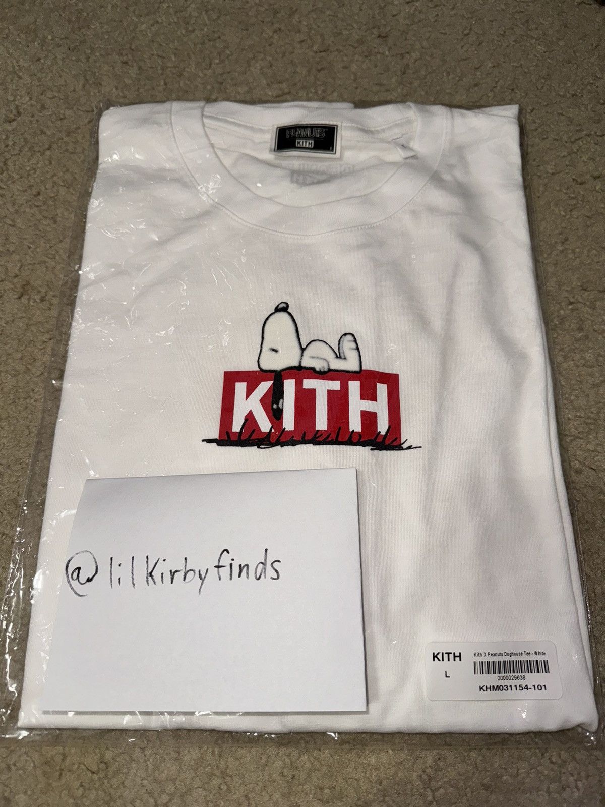 Kith × Peanuts Kith for Peanuts Snoopy Doghouse White Tee | Grailed