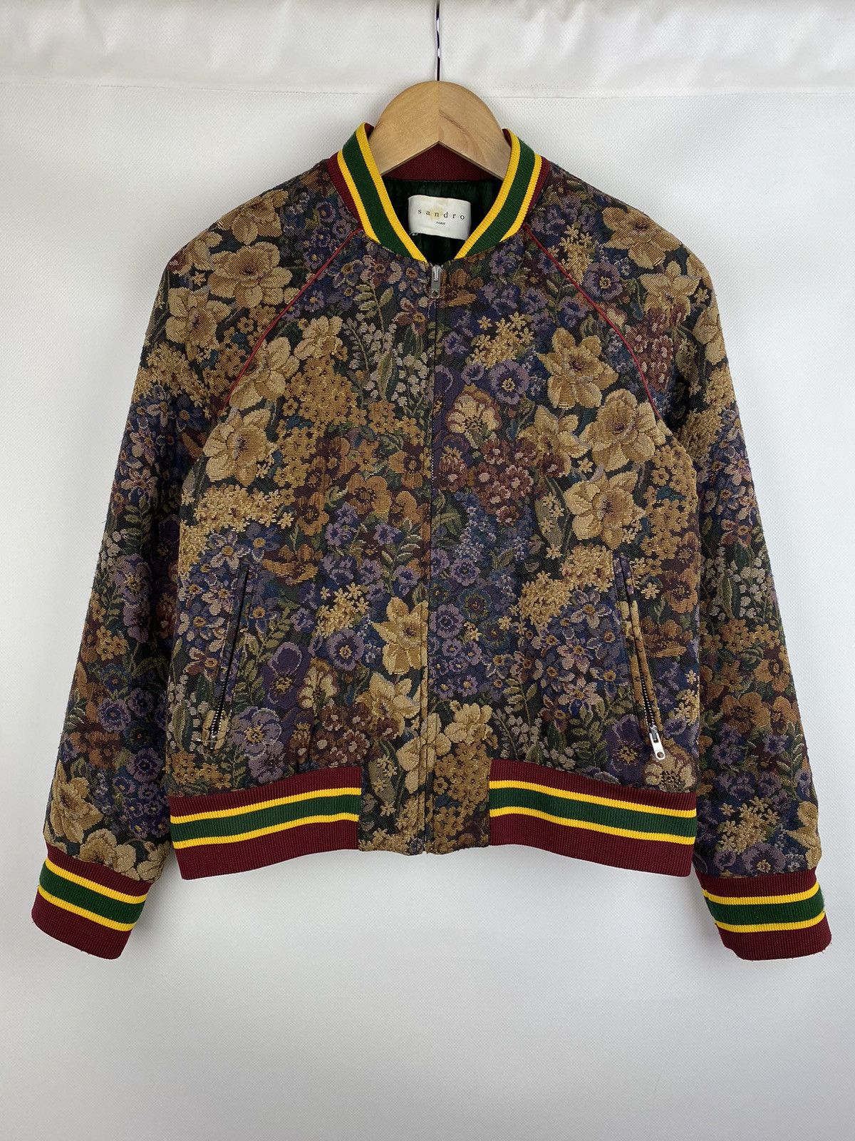 Sandro Sandro Paris Kenzy Floral Jacquard ladies bomber jacket | Grailed