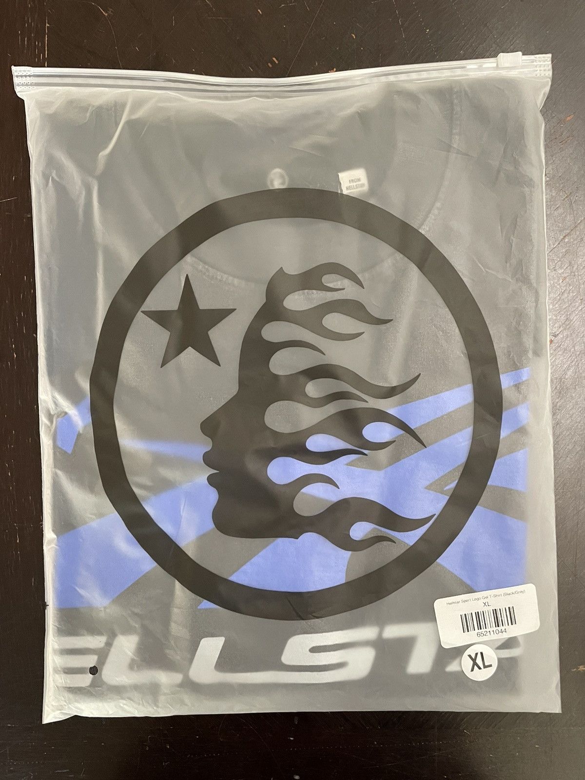 HELLSTAR Hellstar Gel Sports Logo T-Shirt Black/Blue | Grailed