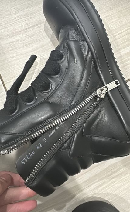 Rick Owens Rick Owen Triple Black Jumbo Lace Geobaskets | Grailed